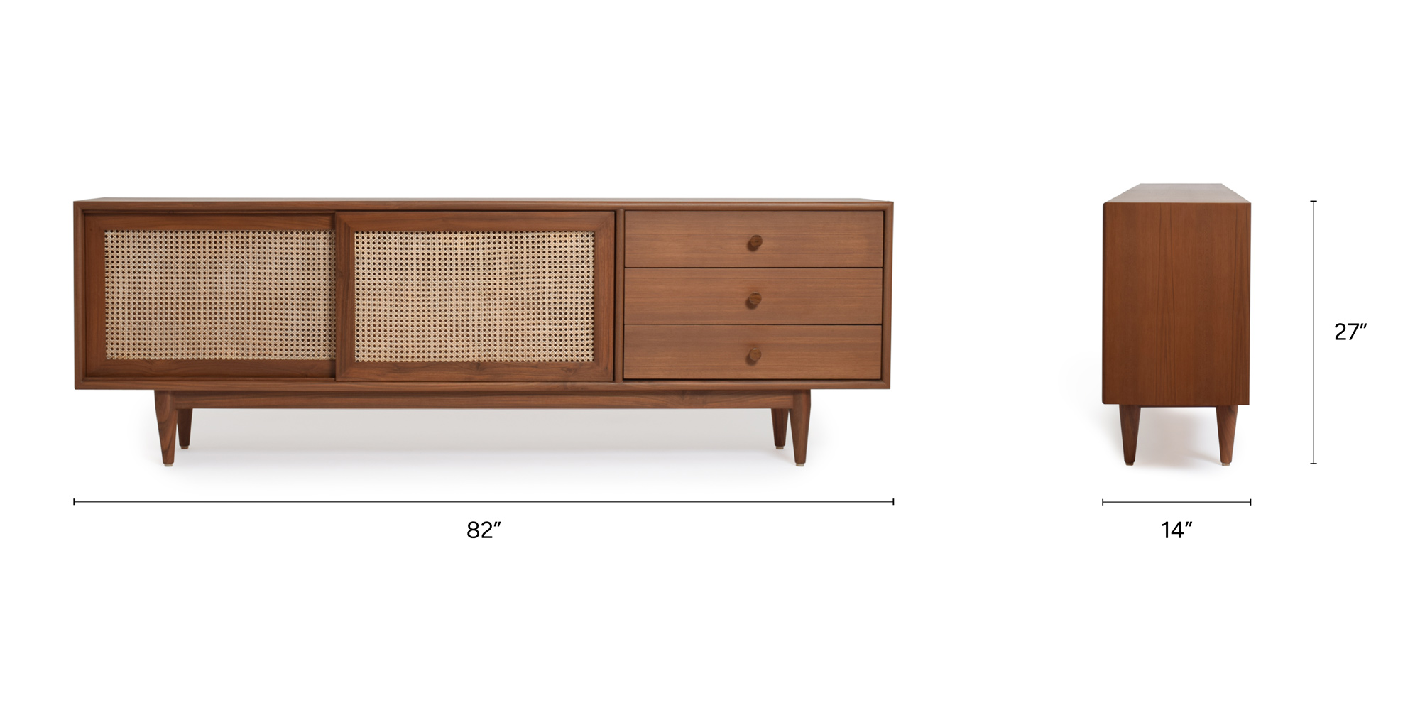 Mid Century Modern Media Unit | Saba Furniture
